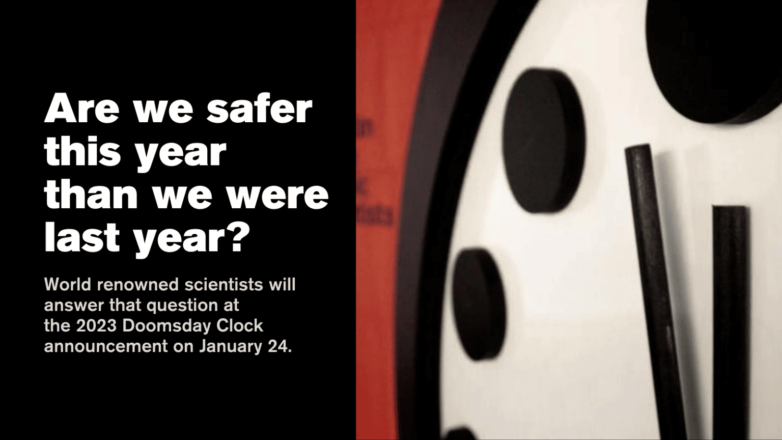 Doomsday Clock Ticks into 2023 | PSR Arizona